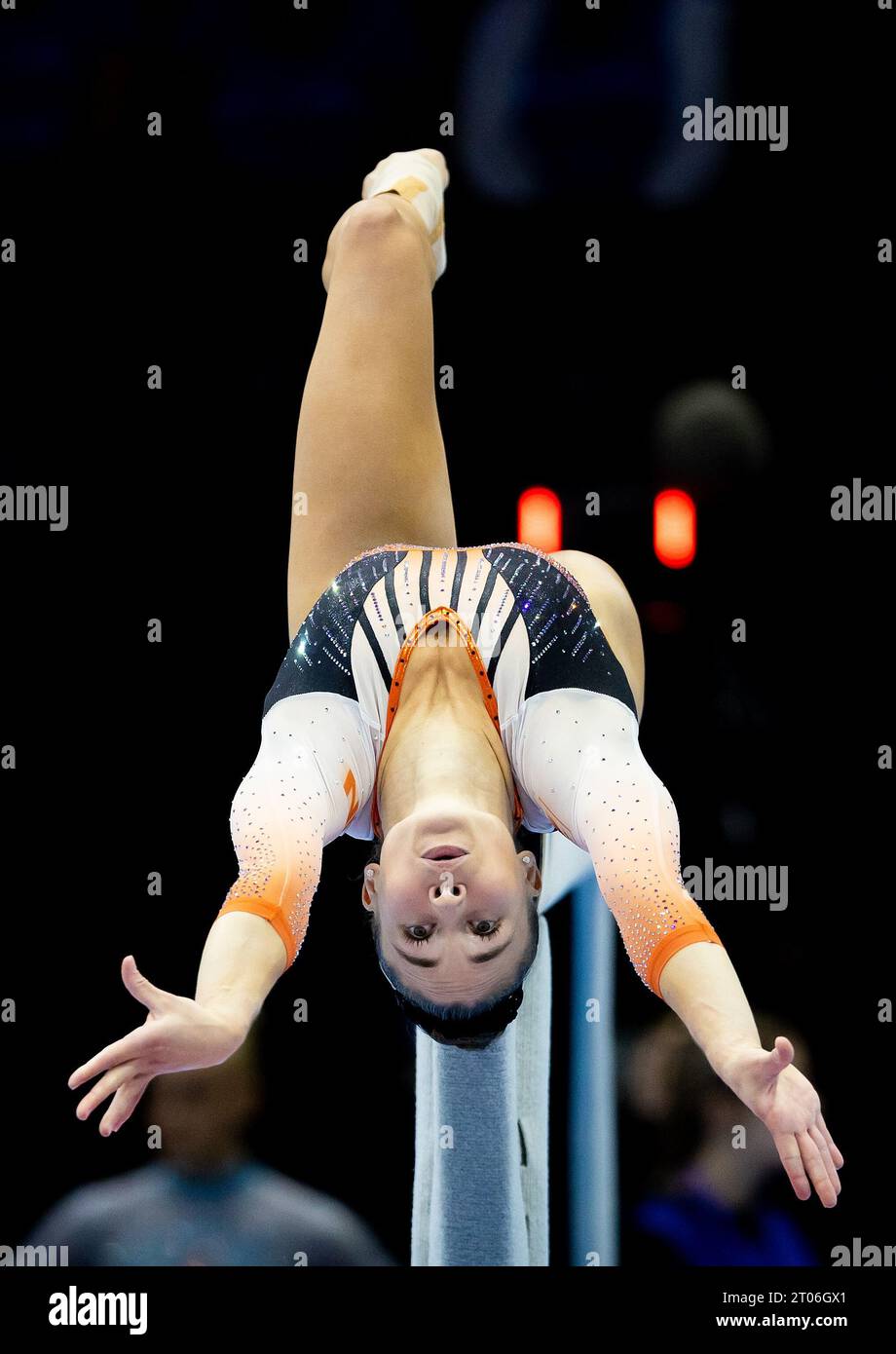 ANTWERP - Gymnast Eythora thorsdottir in action during the team final ...