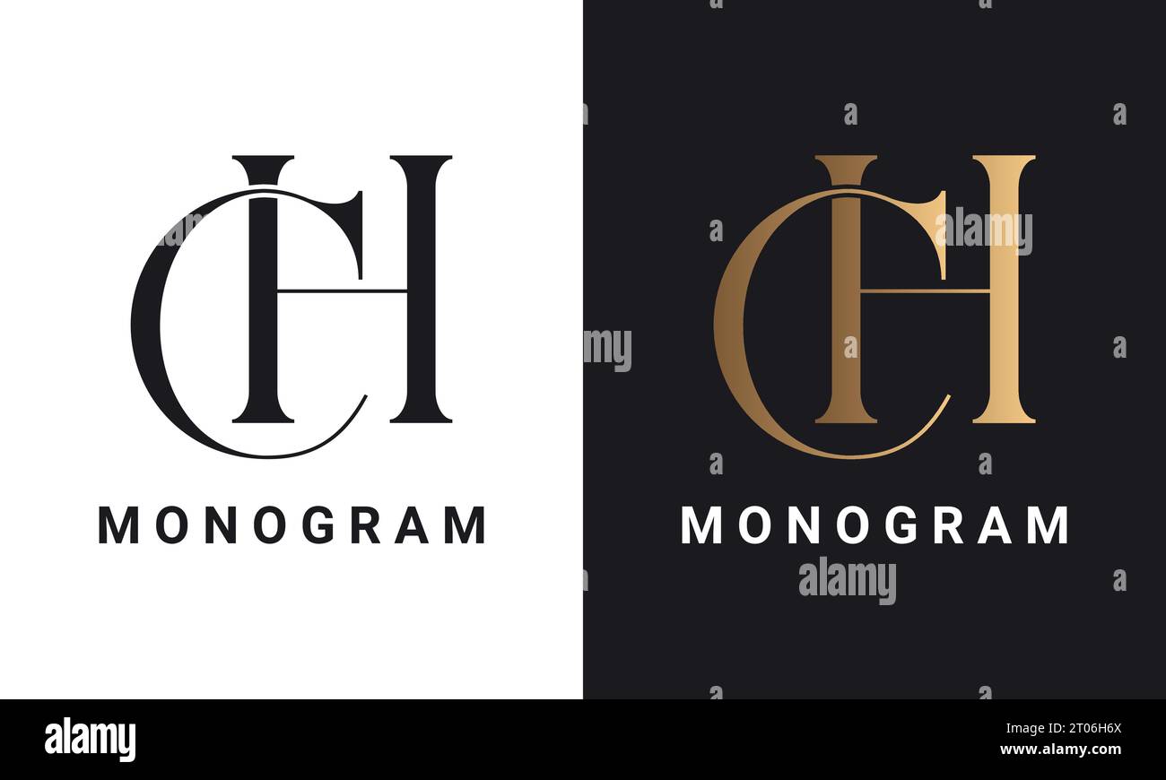 H c logo design hi-res stock photography and images - Alamy