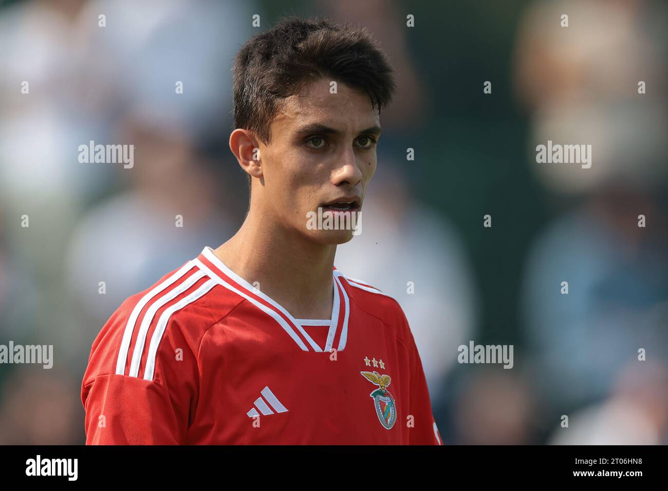Milan, Italy. 3rd Oct, 2023. Joao Rego of SL Benfica looks on during ...