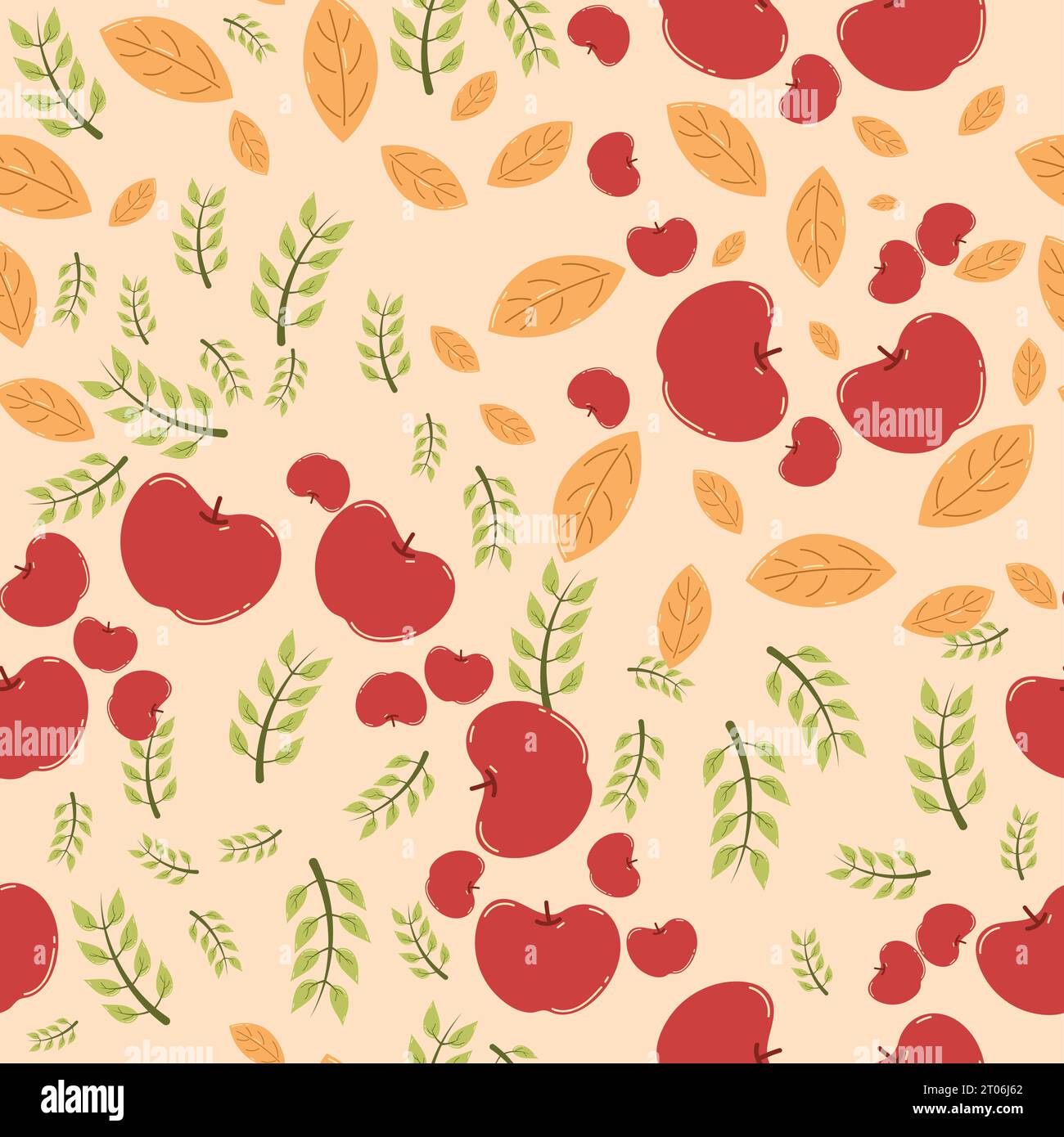 Autumn pattern background with seasonal objects Vector Stock Vector ...