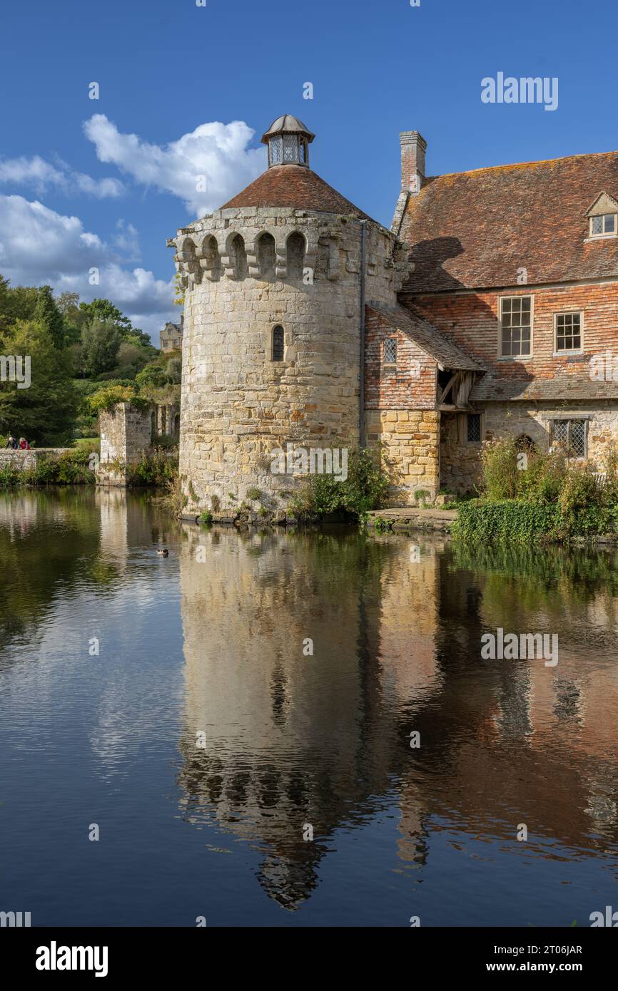 Scotney Castle gardens looking towards Scotty Castle house from the ...