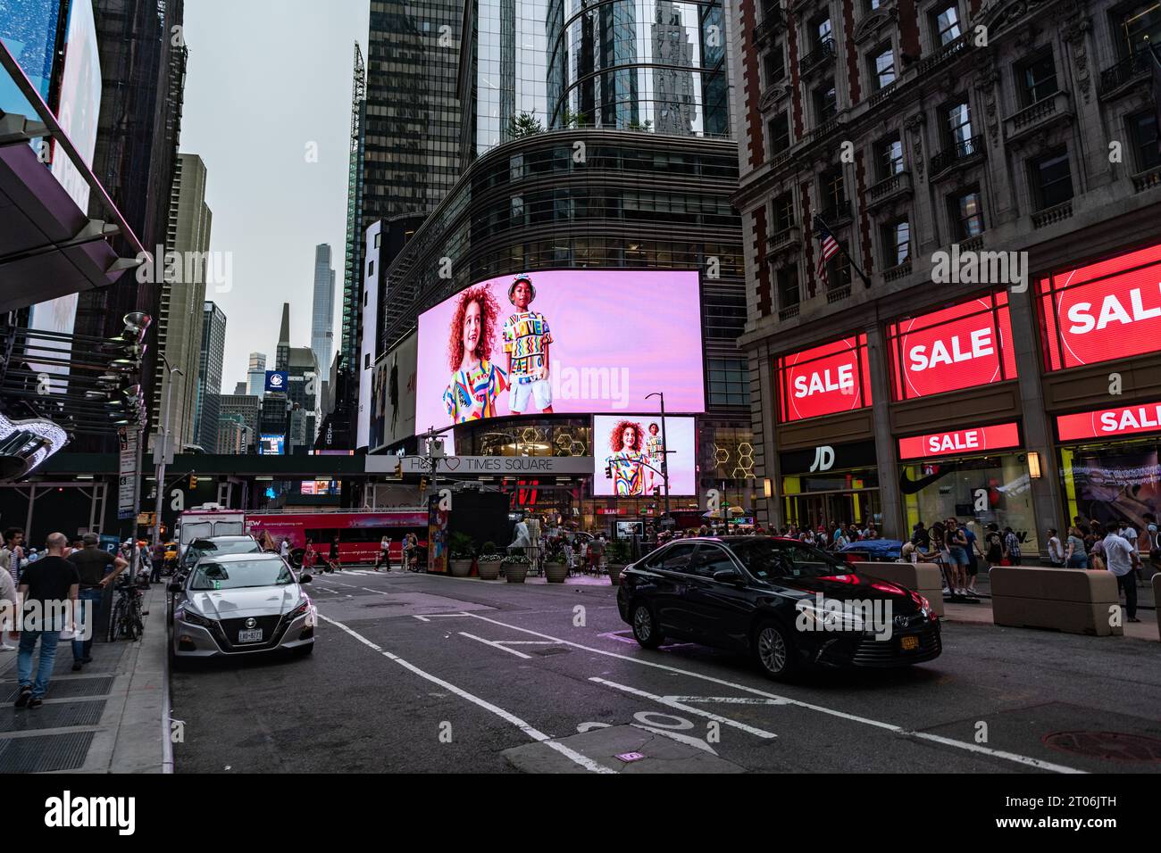 New York City, USA - July 09, 2023: Times Square of midtown manhattan ...
