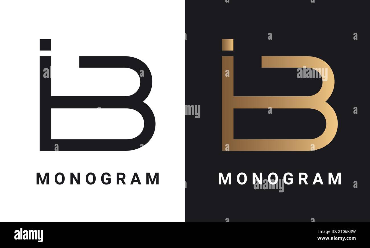 Ib monogram Stock Vector Images - Alamy