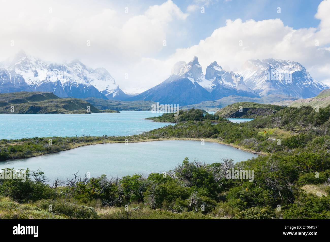Chilean Patagonia landscape, Torres del Paine National Park, Chile ...