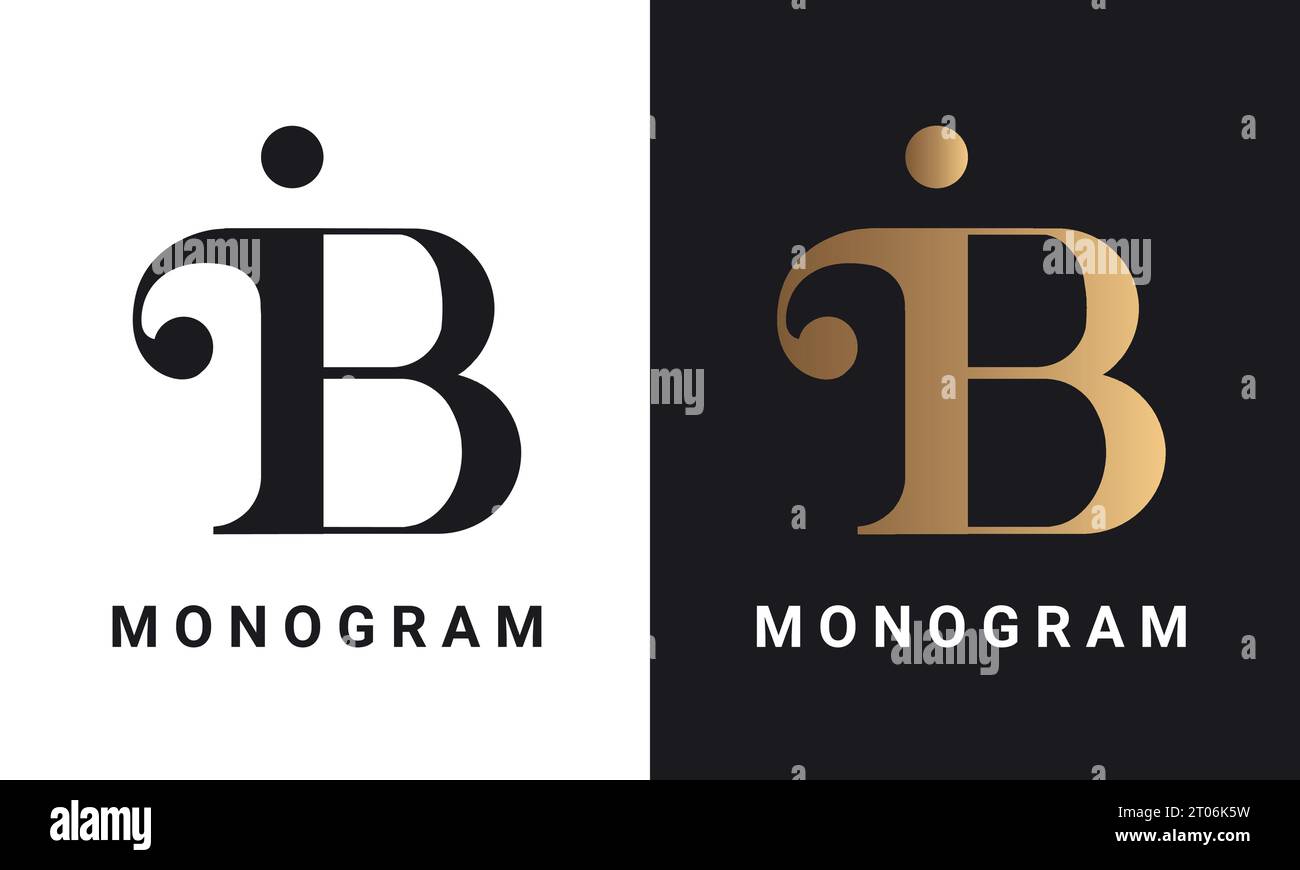 Ib monogram Stock Vector Images - Alamy