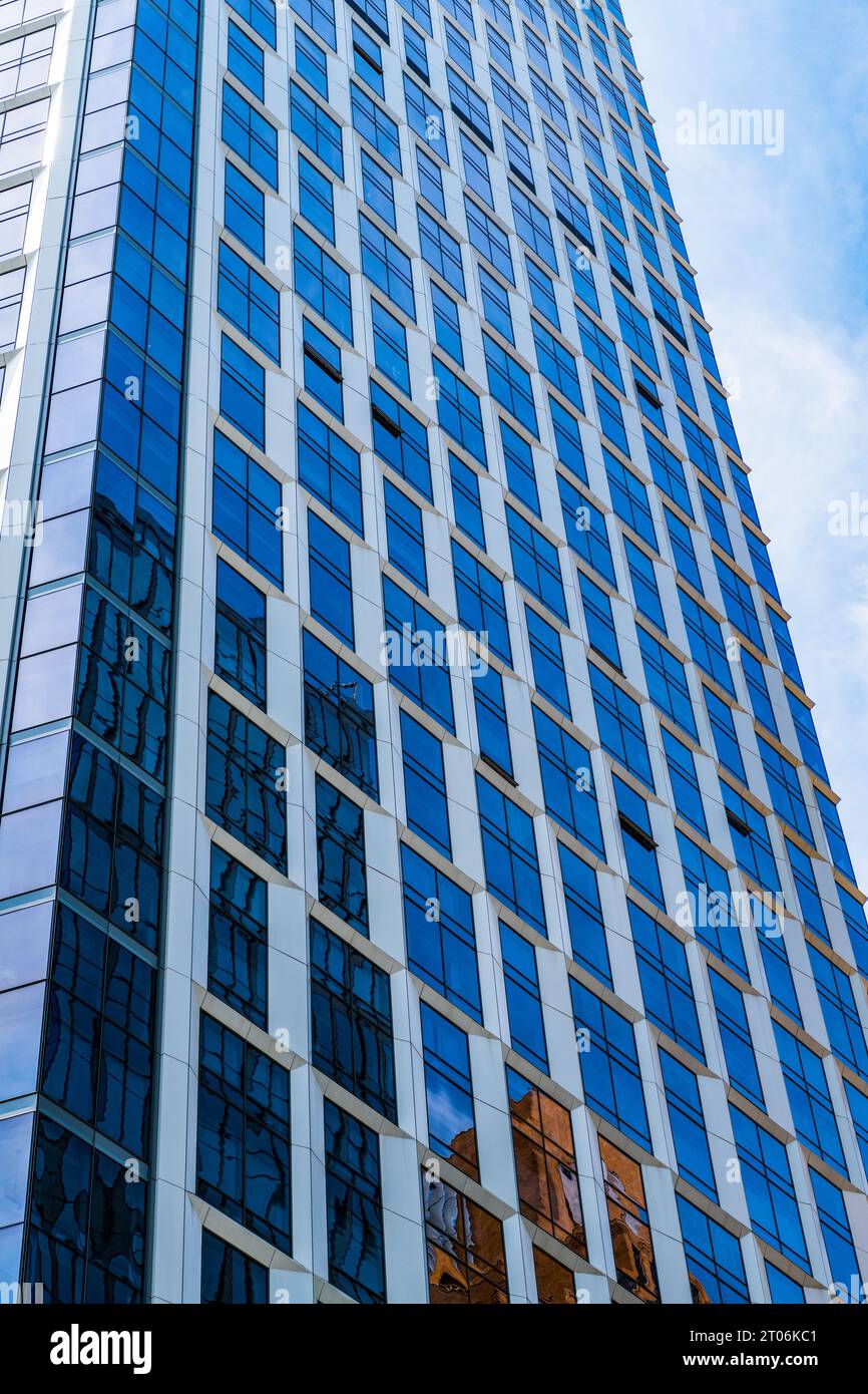 skyscraper building architecture. skyscraper with glassy facade. modern ...