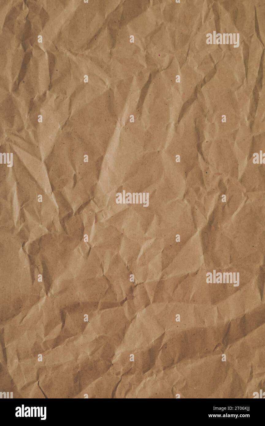 Brown crumpled paper hi-res stock photography and images - Alamy