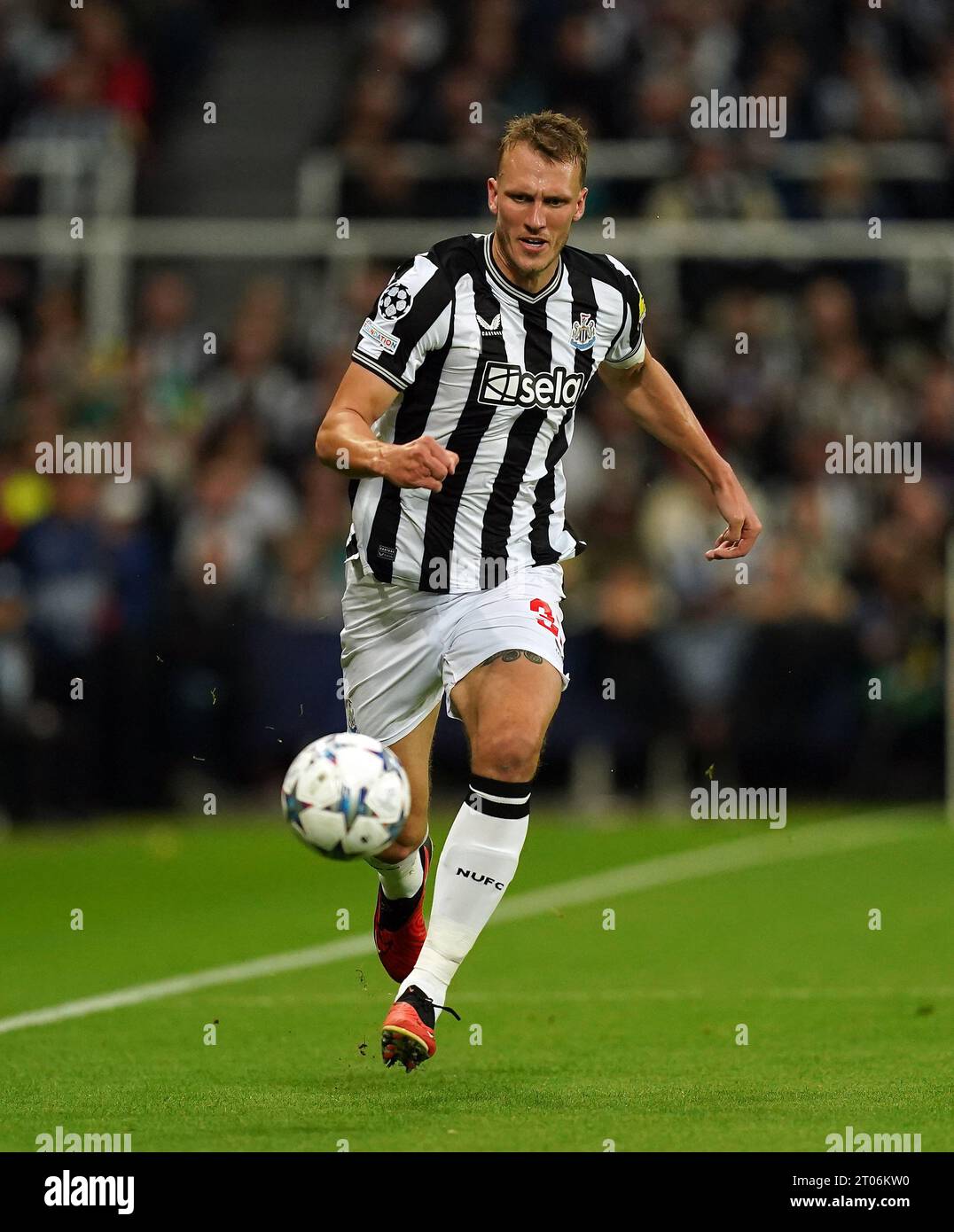 Newcastle United's Dan Burn during the UEFA Champions League Group F ...