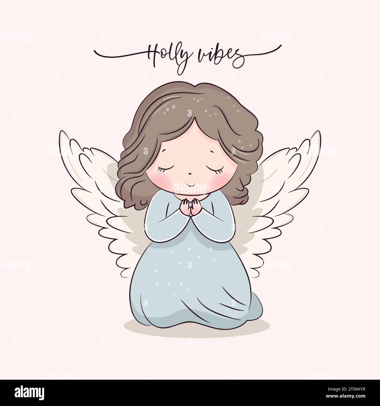 Cute cartoon baby angel for Christmas and Easter holidays design ...