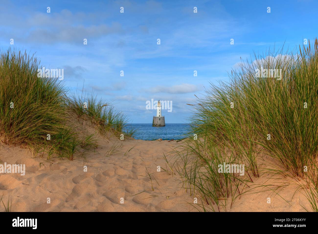 The Rattray Head Lighthouse is only accessible during low tide and is ...