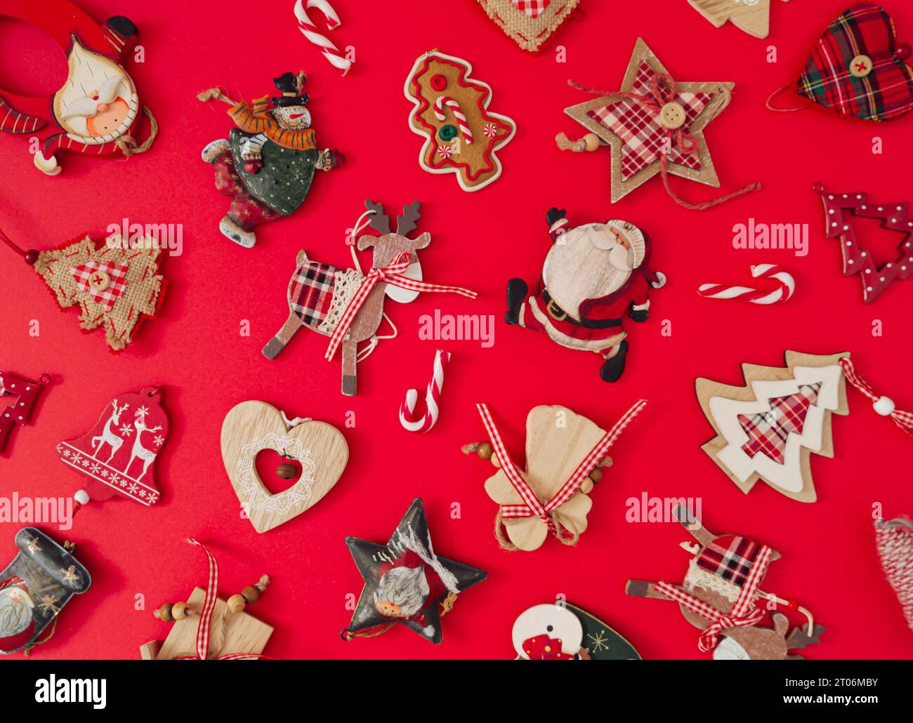 Trendy Christmas pattern made with collection of Christmas, winter and ...