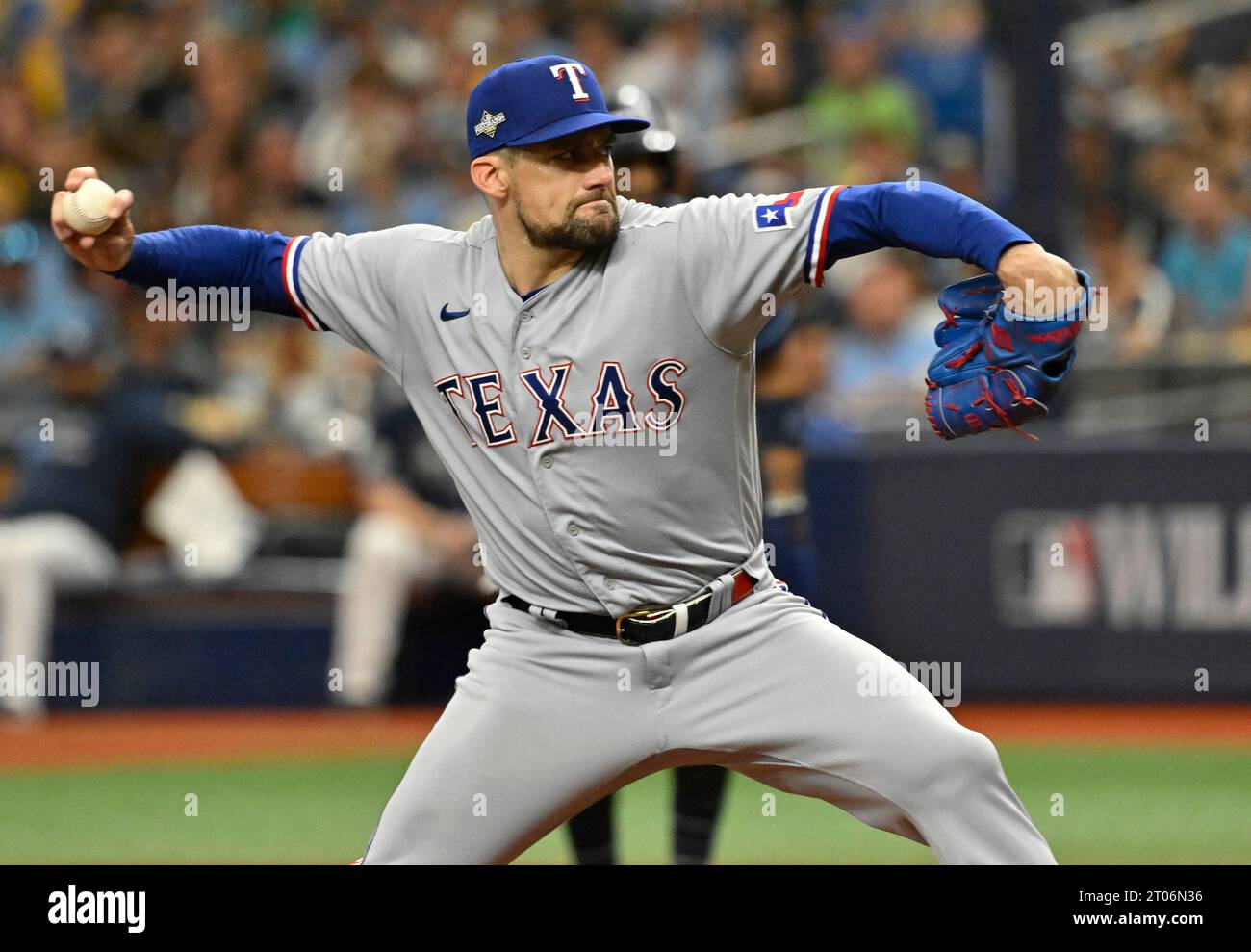 St Petersburg, United States. 04th Oct, 2023. Texas Rangers starting ...