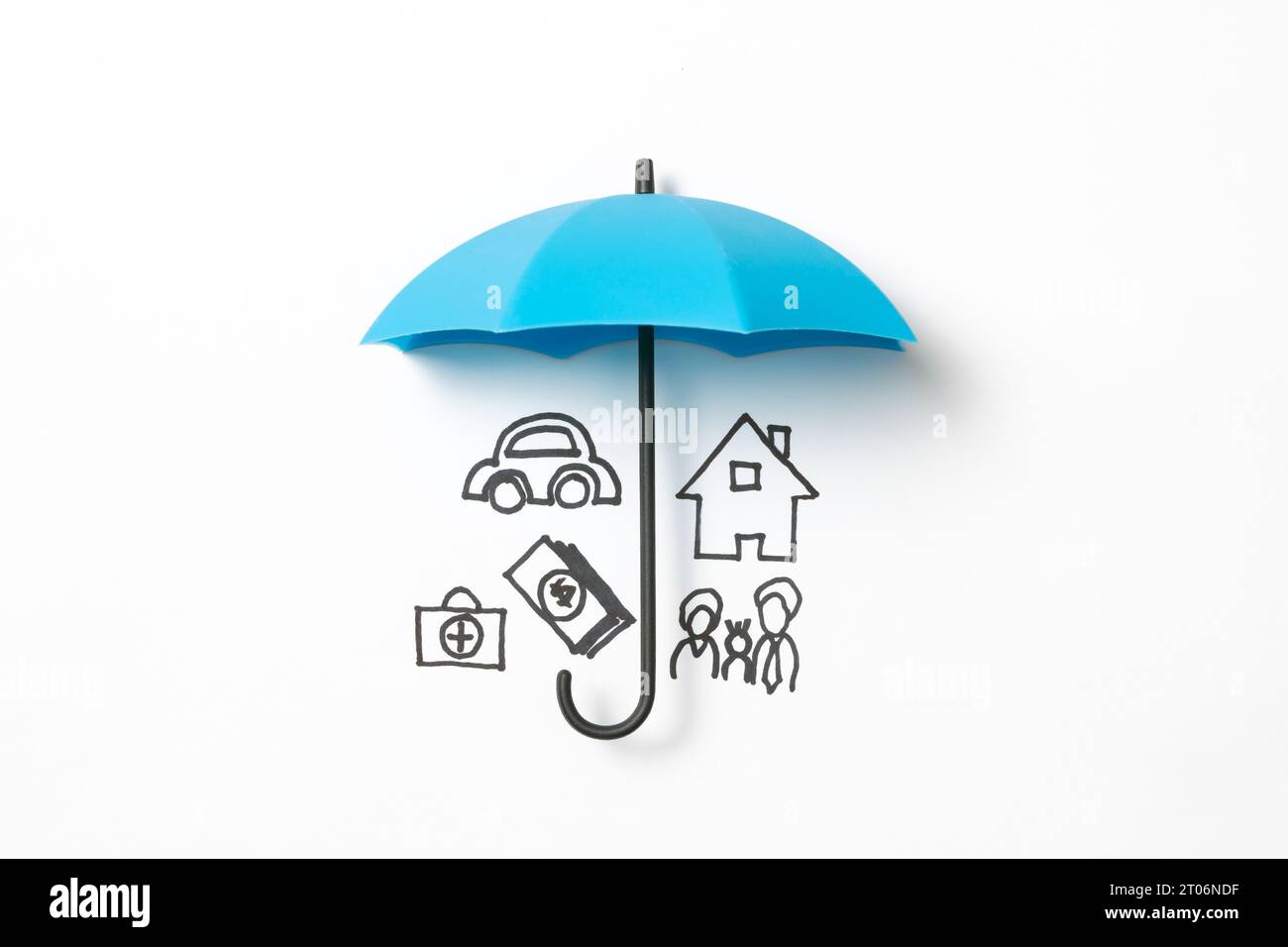 The concept of family, home, health, auto insurance Stock Photo - Alamy