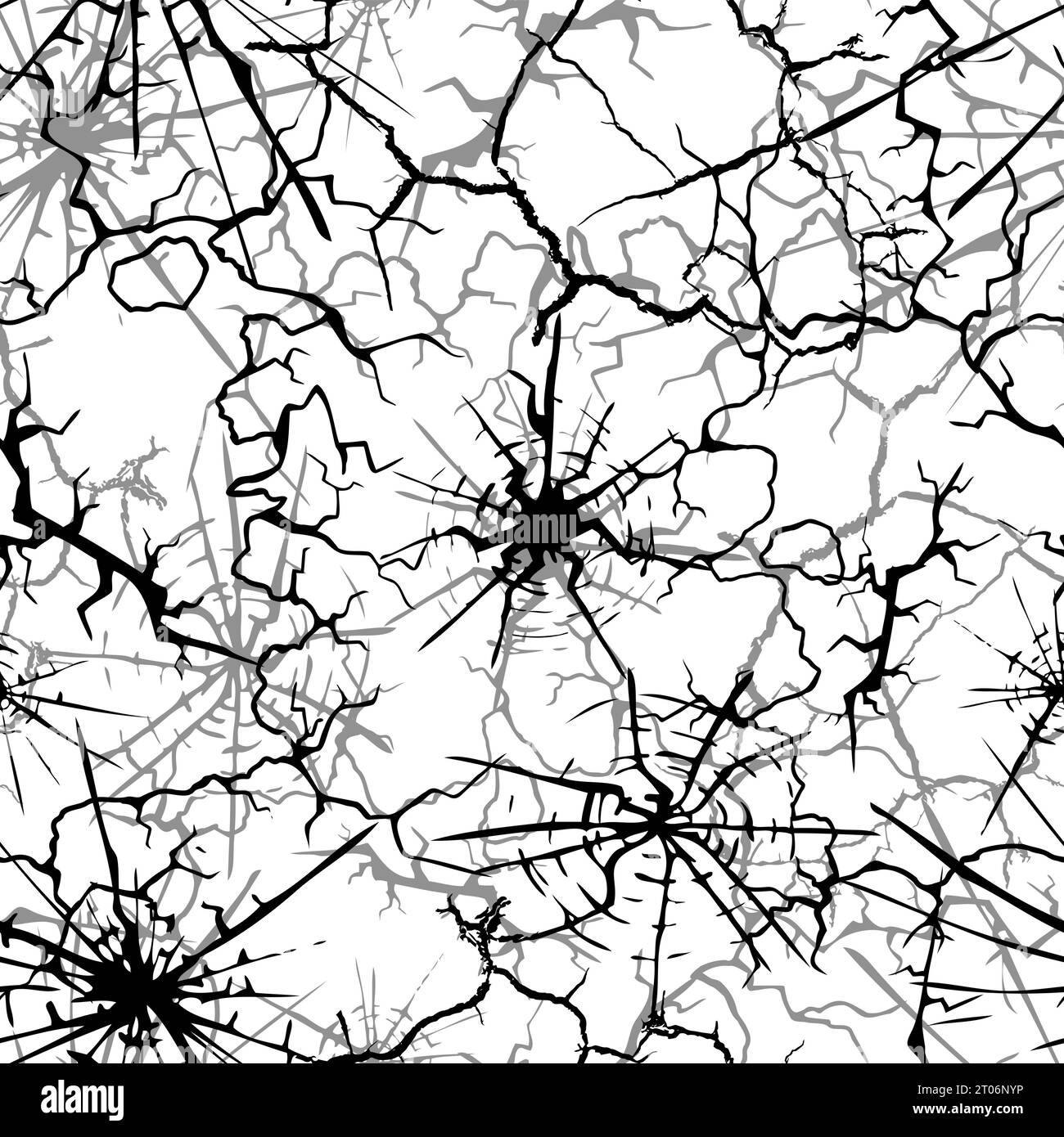 Distress Grunge Texture. Cracks seamless pattern. hand drawing. Not AI ...