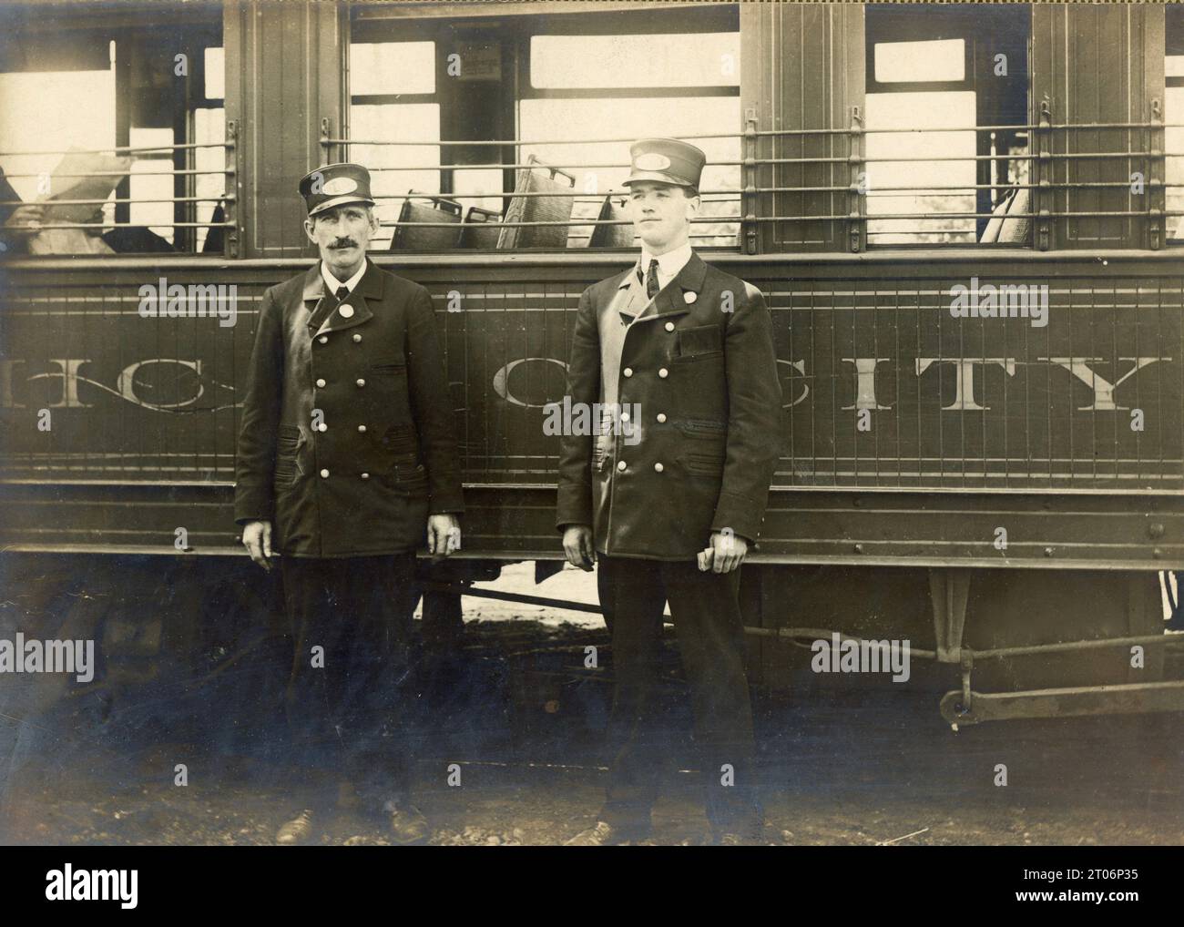 Old train conductors hi-res stock photography and images - Alamy