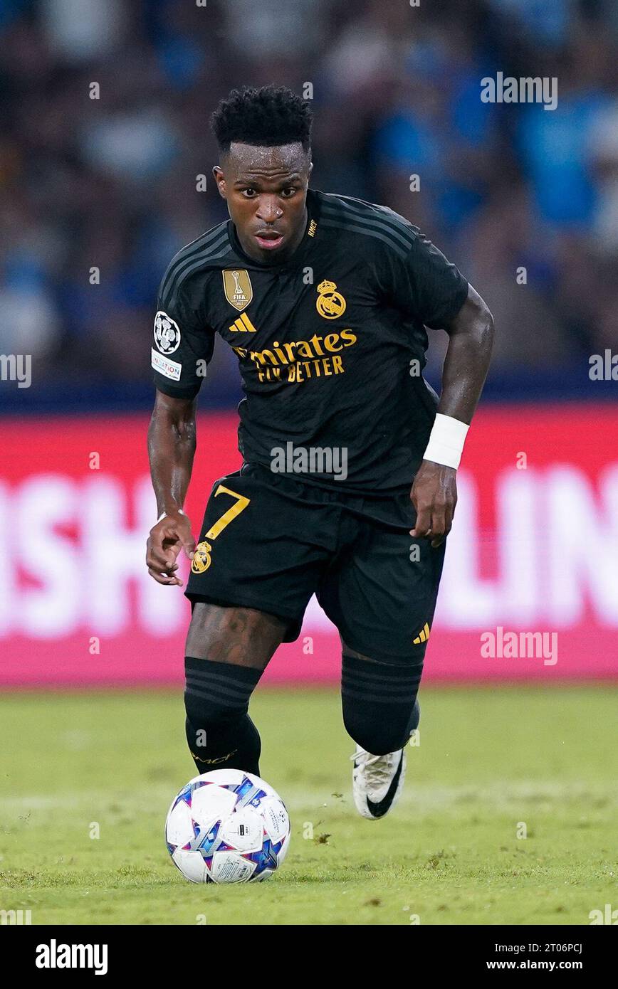 Vinicius Junior of Real Madrid CF during the Champions League Group C match between SSC Napoli ...