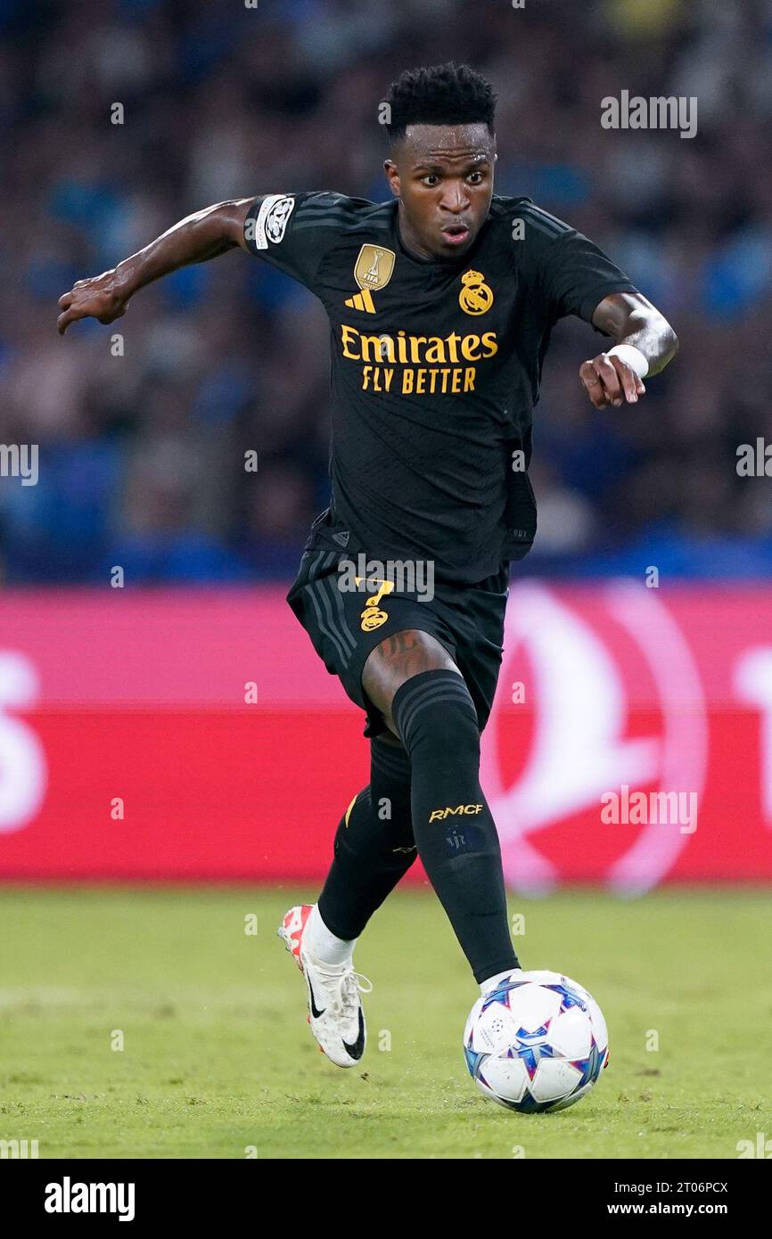 Vinicius Junior of Real Madrid CF during the Champions League Group C match between SSC Napoli ...