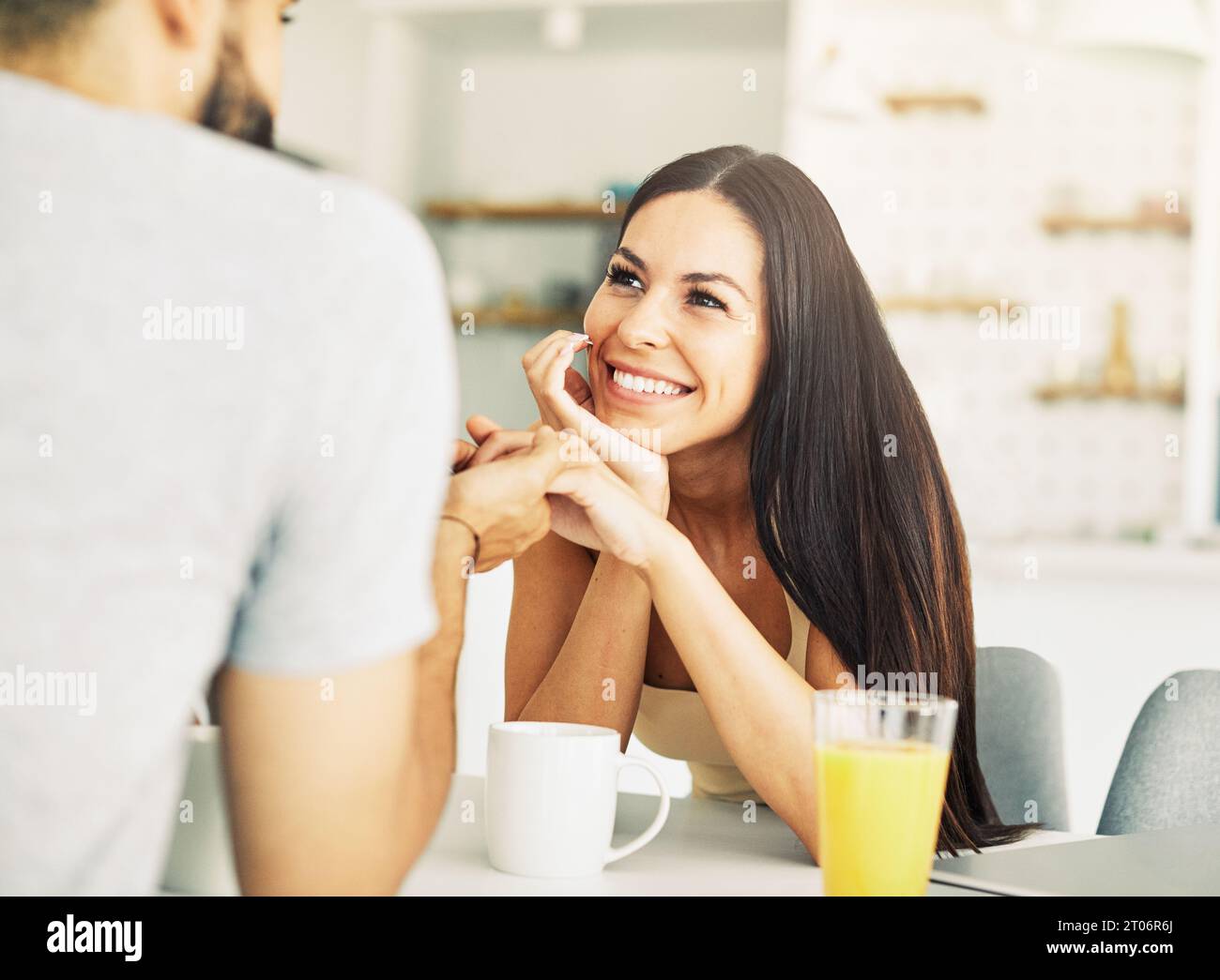 woman man couple talking love young girl lifestyle boyfriend together ...