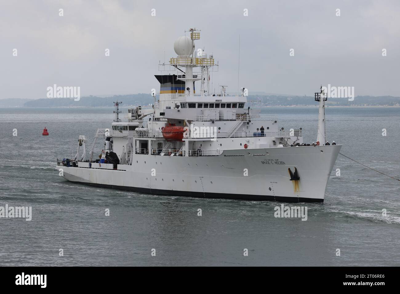 The US Navy research and survey ship BRUCE C HEEZEN (T-AGS 64 ...