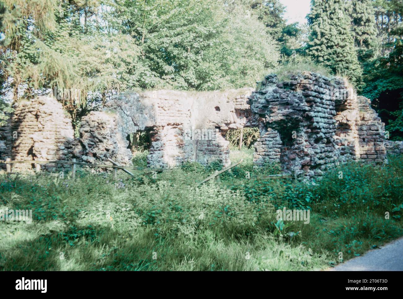 The remains of the bath house of Ravenglass Roman fort before ...