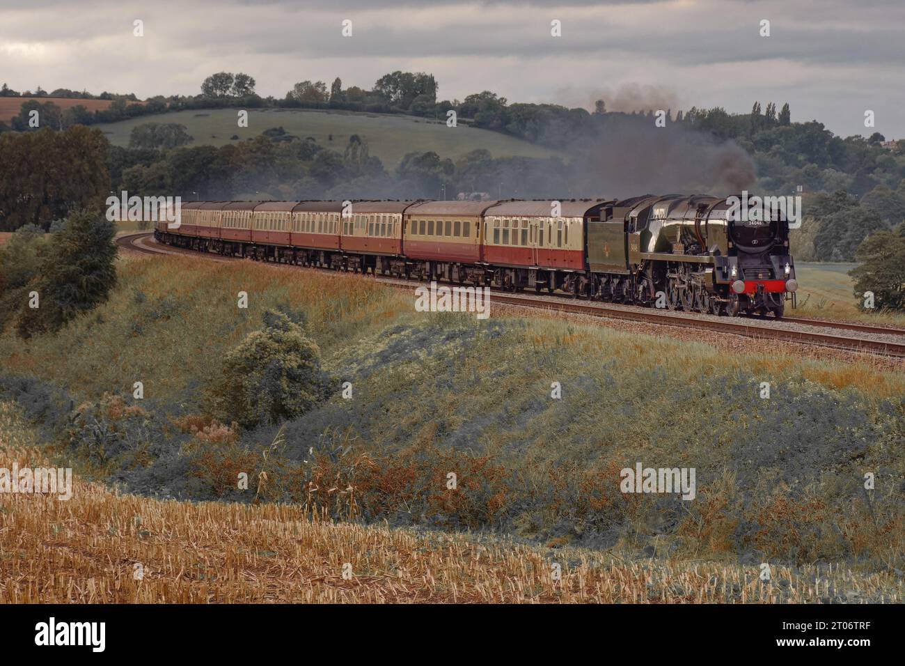 Steam Train 34046 Braunton with the Steam Dreams Rail Company's ...
