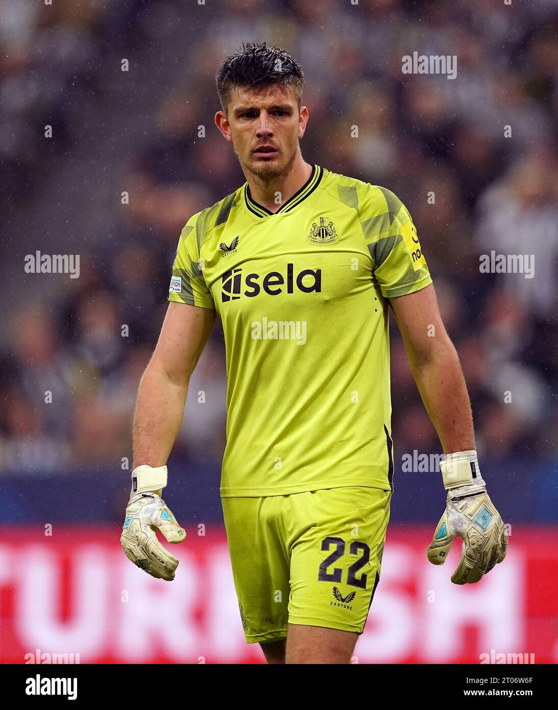 Newcastle United goalkeeper Nick Pope during the UEFA Champions League ...