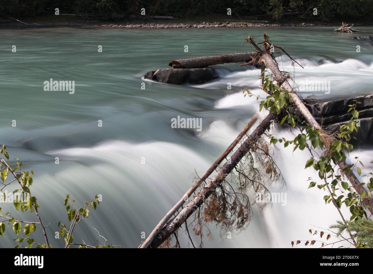 A small portion of Rearguard Falls Provincial Park, which is about ten ...