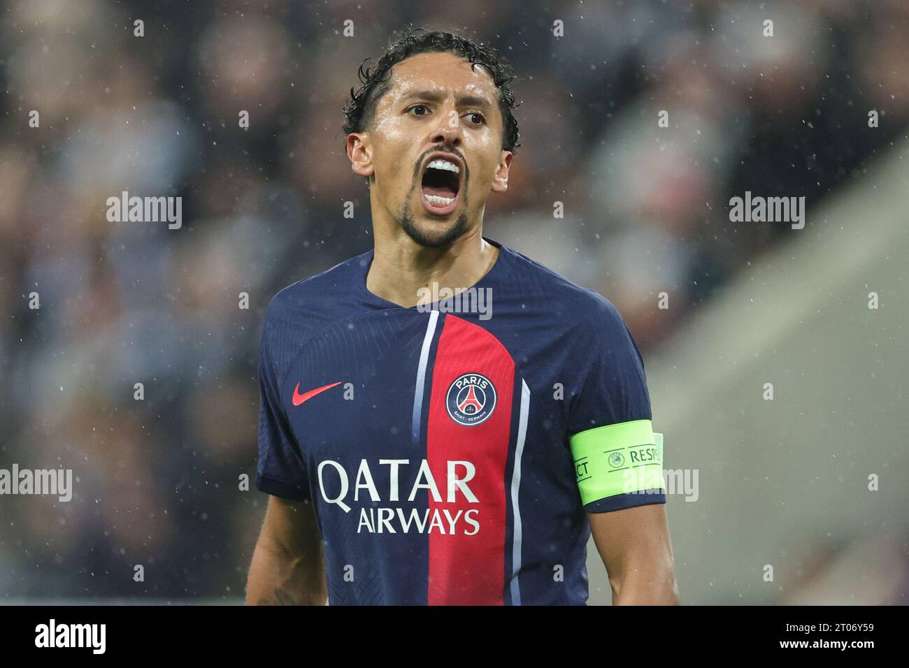 Marquinhos #5 of Paris Saint-Germain during the UEFA Champions League ...