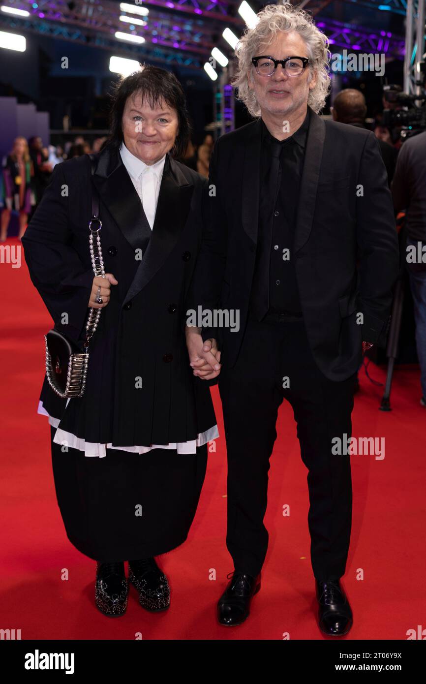 Dalia Ibelhauptaite and Dexter Fletcher pose for photographers upon ...