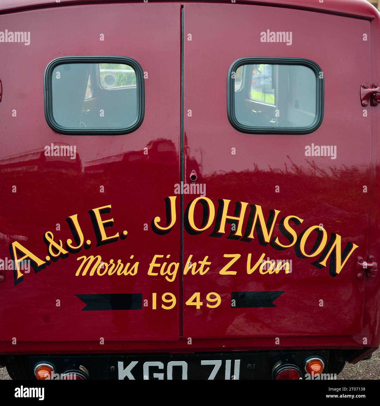 The rear of a Morris Eight Z van from 1949 Stock Photo - Alamy