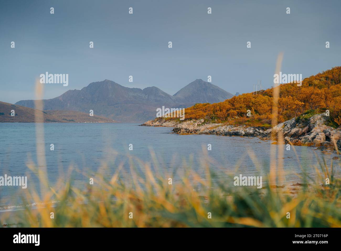 Autumn in Tromso and it's neighbouring island Kvaloya Stock Photo - Alamy