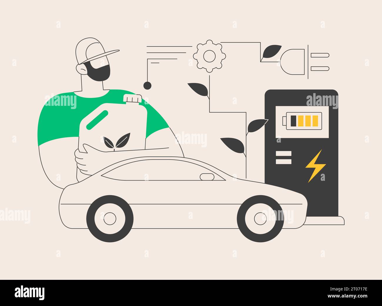 Alternative fuel abstract concept vector illustration Stock Vector ...