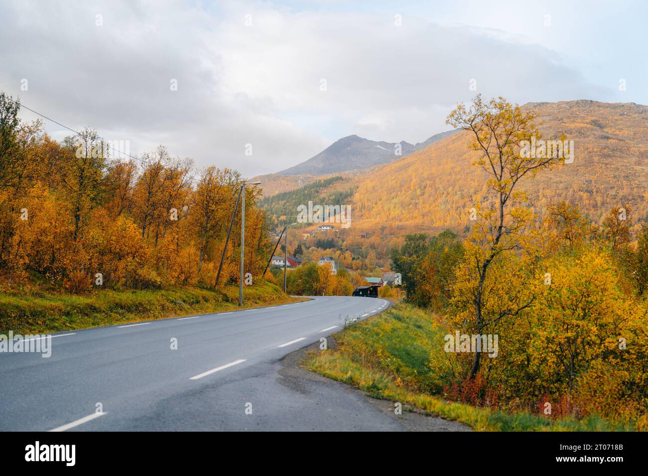 Autumn in Tromso and it's neighbouring island Kvaloya Stock Photo - Alamy