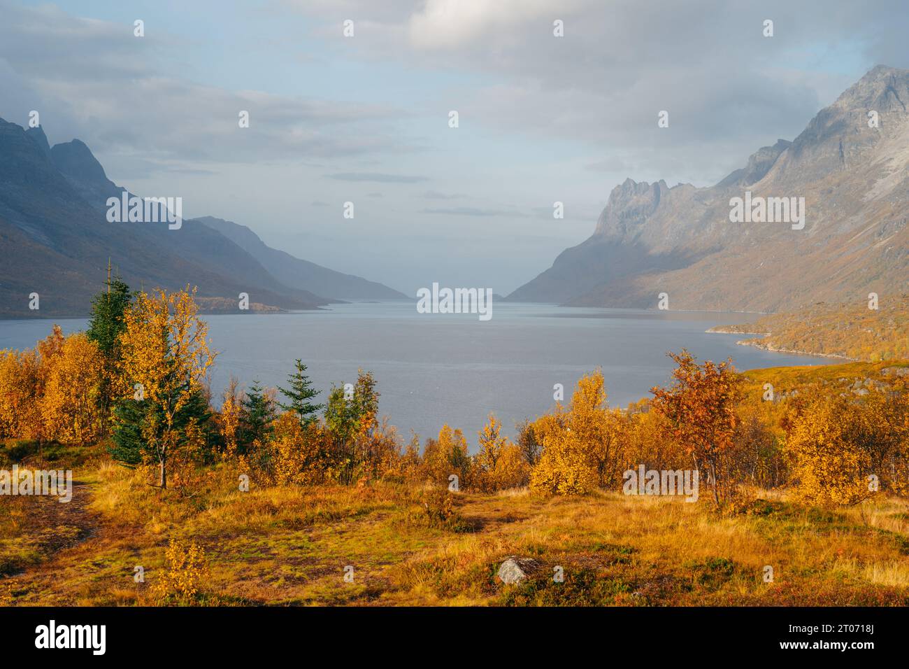 Autumn in Tromso and it's neighbouring island Kvaloya Stock Photo - Alamy