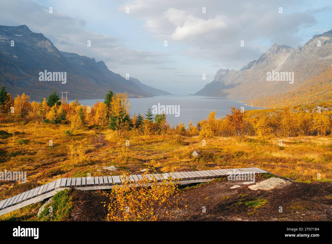 Autumn in Tromso and it's neighbouring island Kvaloya Stock Photo - Alamy