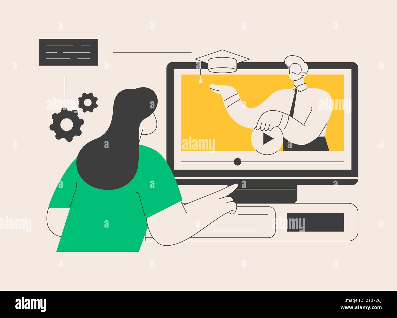 Online courses abstract concept vector illustration Stock Vector Image ...