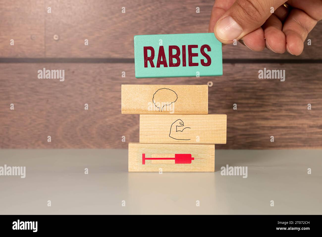 Medical concept. On the table are pills, a magnifying glass, pencils ...