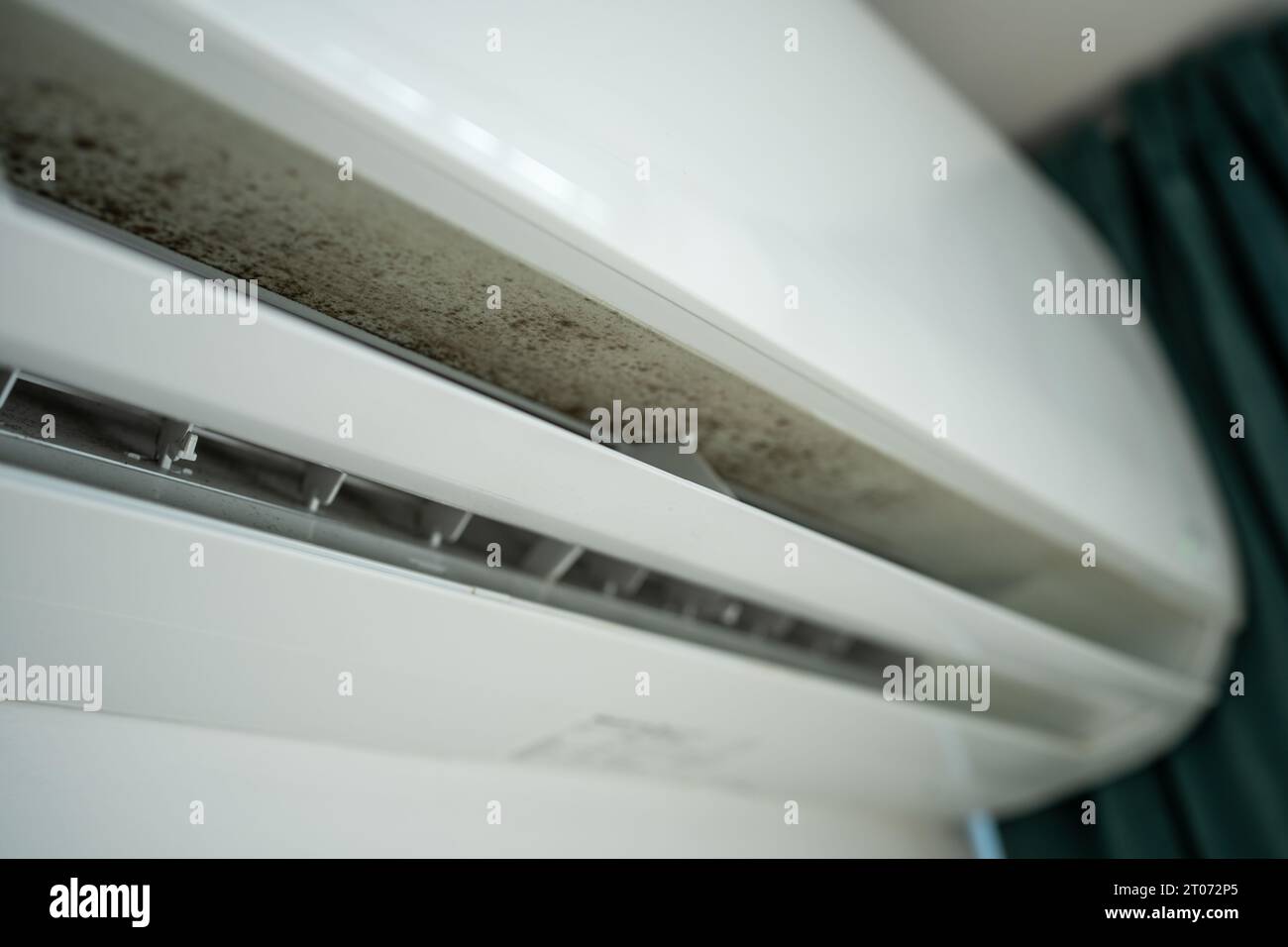 Mold in air conditioner, untimely cleaning late maintenance in humid ...