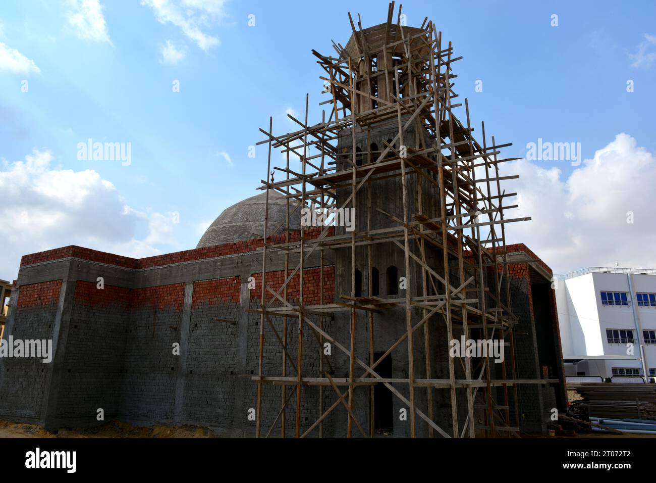 A new mosque under construction, building a new grand Masjid mosque in ...