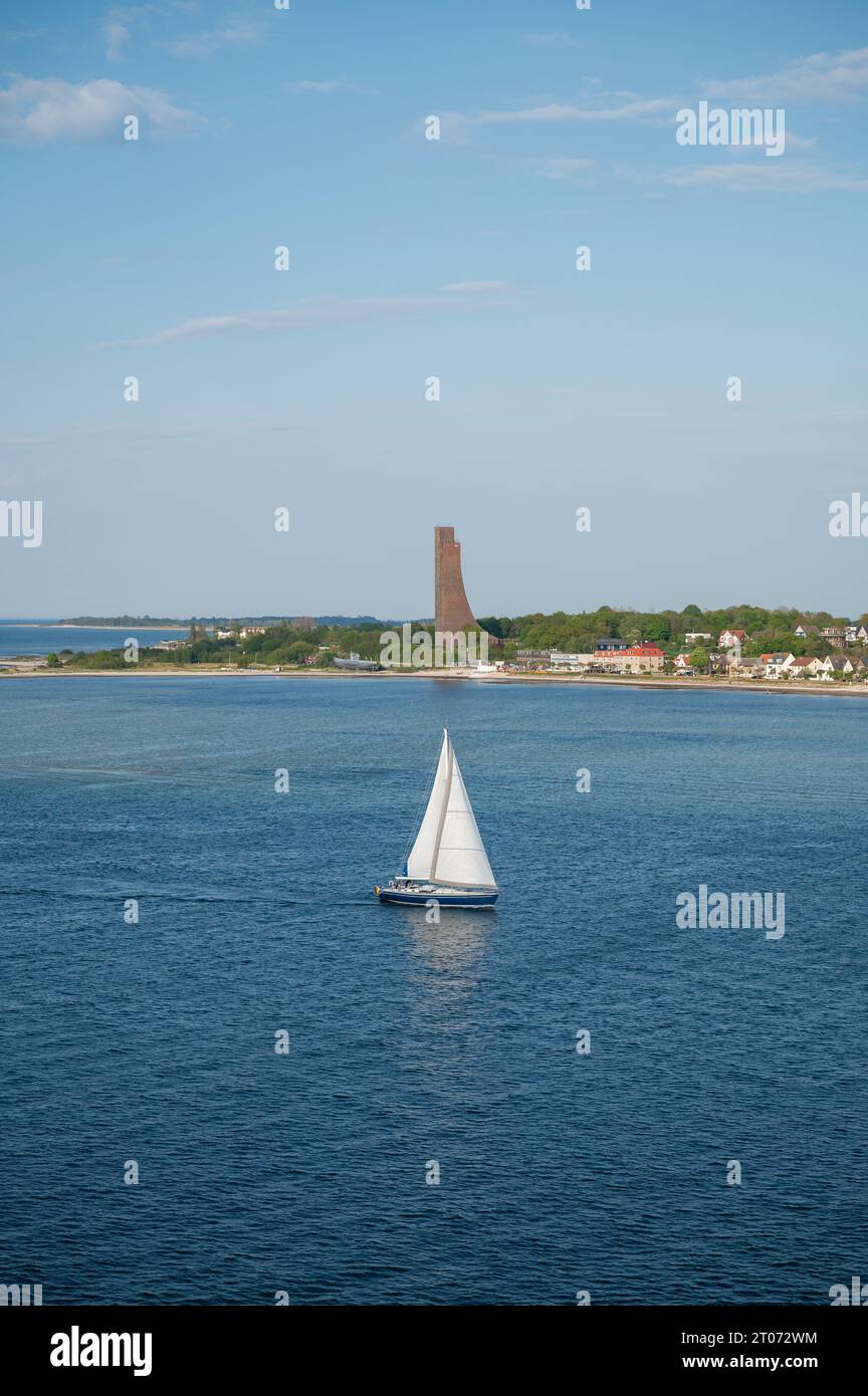 Laboe naval memorial Statue monument view from the distance with sea ...