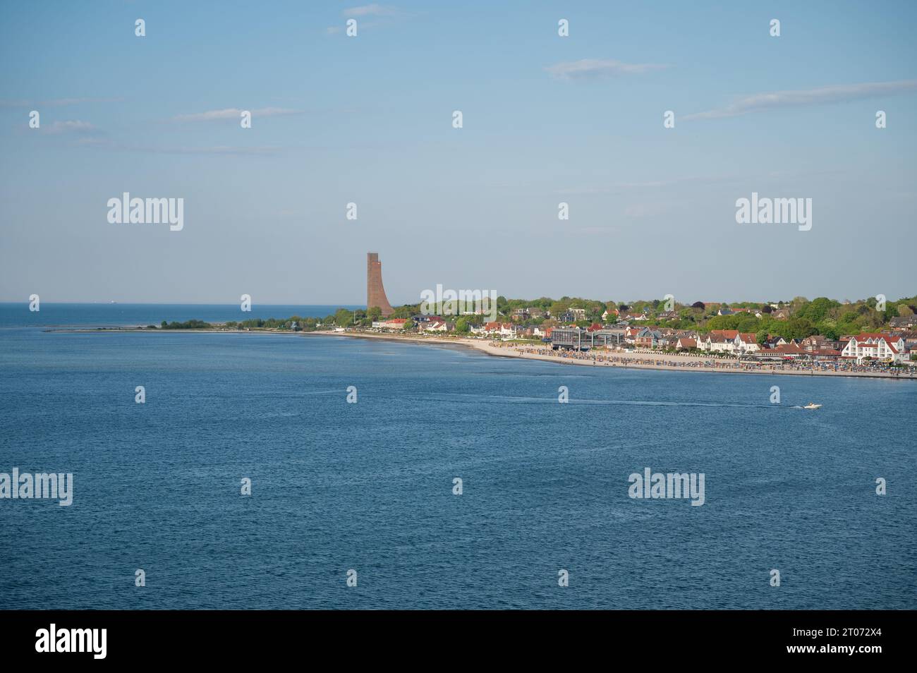 Laboe naval memorial Statue monument view from the distance with sea ...