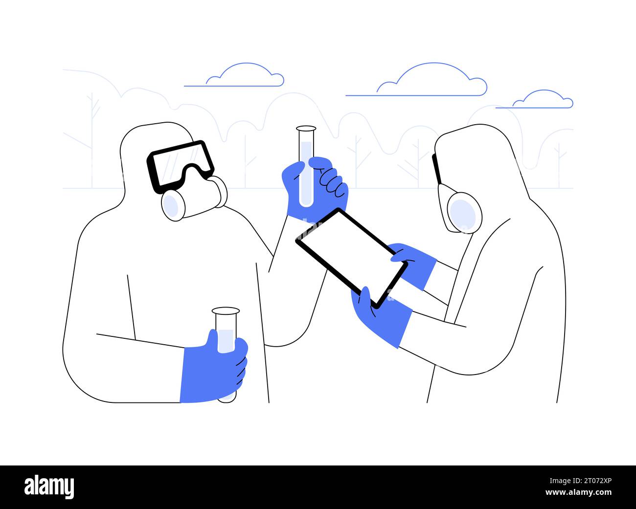 Biohazard sampling abstract concept vector illustration Stock Vector ...