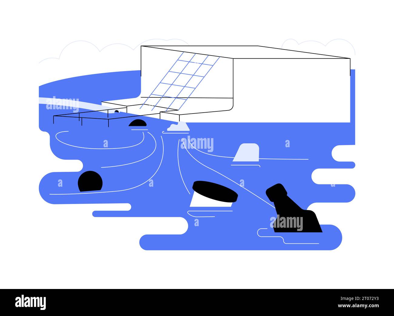 River cleanup abstract concept vector illustration Stock Vector Image ...