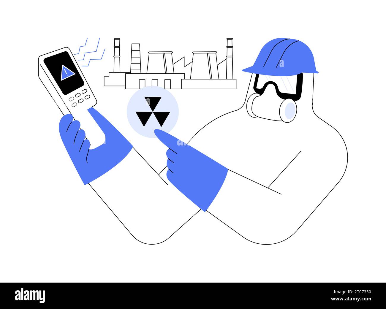 Radiation measurement abstract concept vector illustration Stock Vector ...