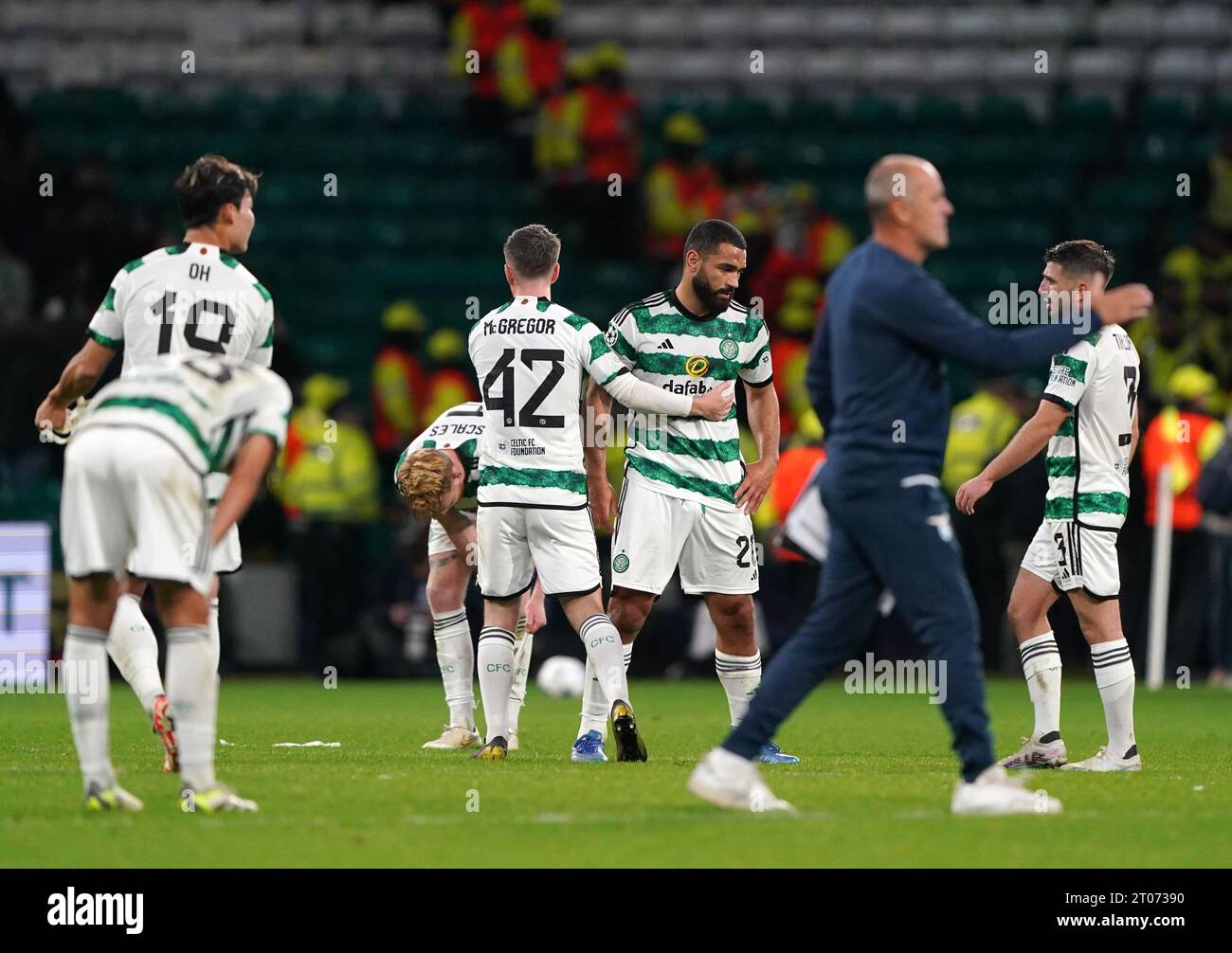 Celtic's Callum McGregor commiserates with Cameron Carter-Vickers ...