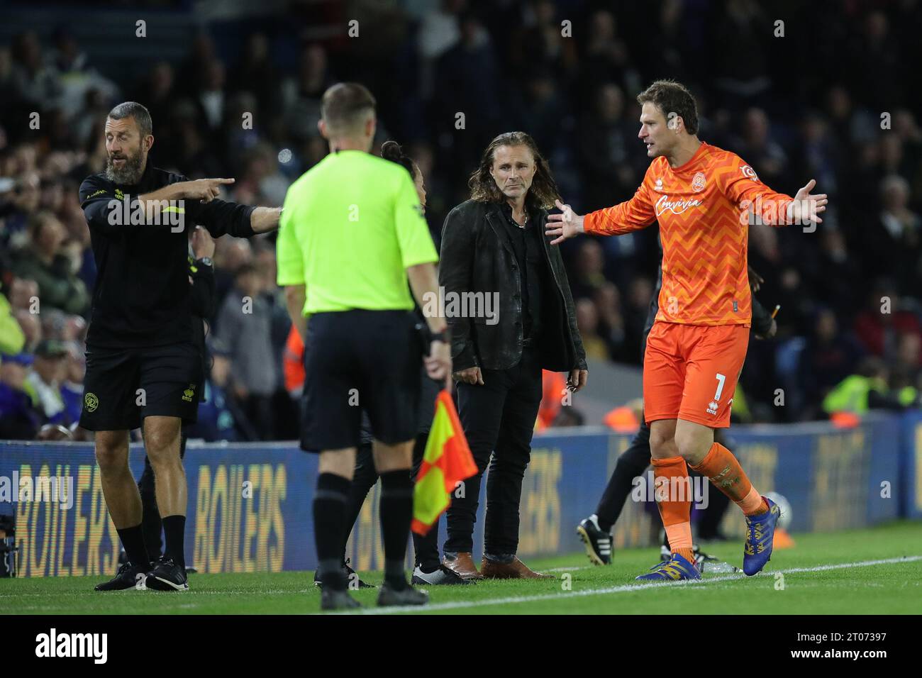 Leeds, UK. 04th Oct, 2023. Asmir Begovi? #1 of Queens Park Rangers ...
