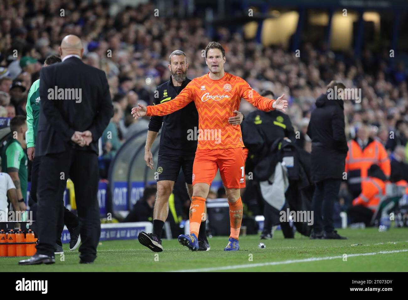 Leeds, UK. 04th Oct, 2023. Asmir Begovi? #1 of Queens Park Rangers ...
