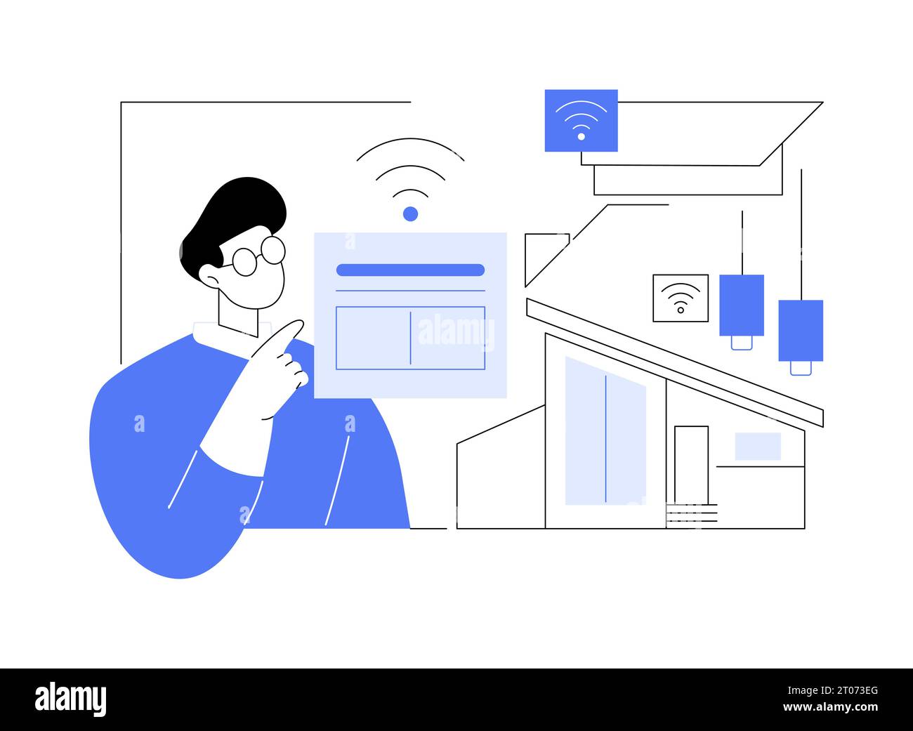 Smart sensors abstract concept vector illustration Stock Vector Image ... Smart sensors abstract concept vector illustration Stock Vector Image ...