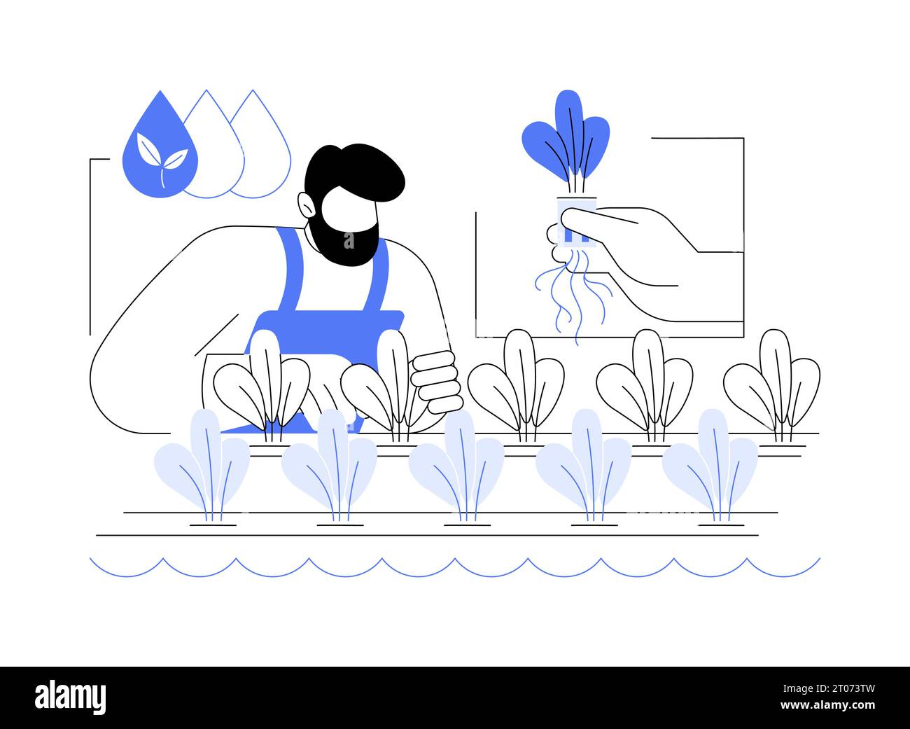 Hydroponics abstract concept vector illustration Stock Vector Image ...