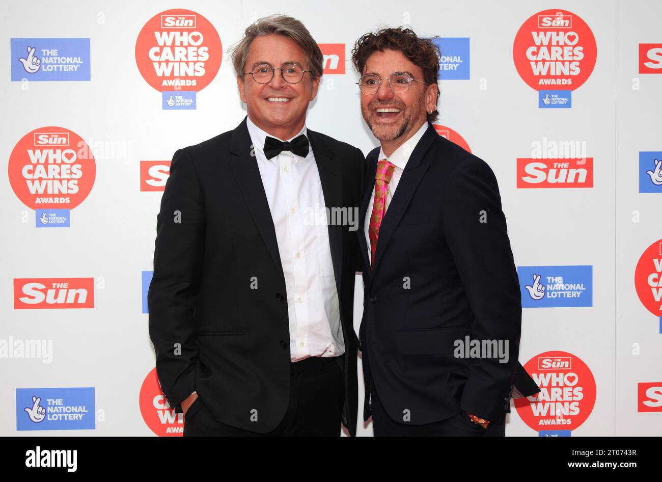 London, UK. Stephen Webb and Daniel Lustig at The Sun’s Who Cares Wins ...